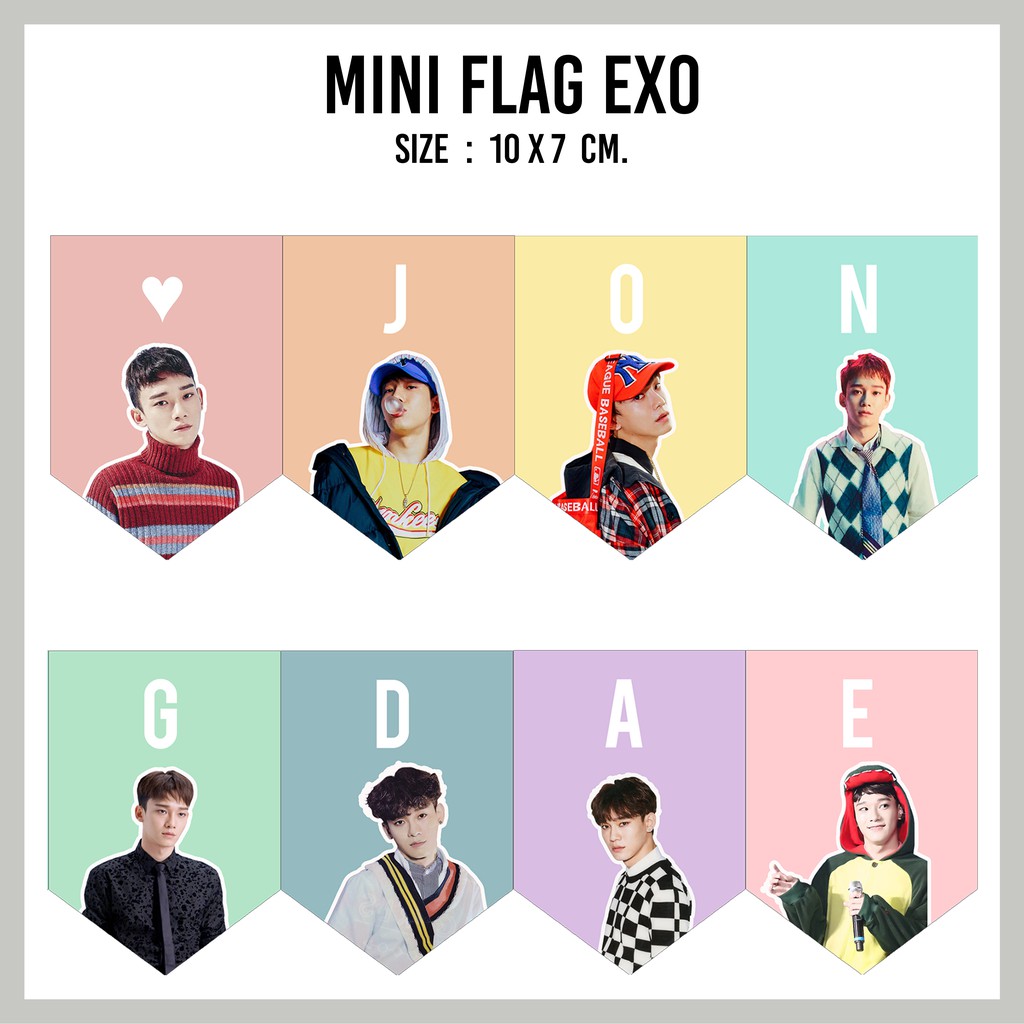 ธงจิ๋ว EXO [mini flag EXO] | Shopee Thailand