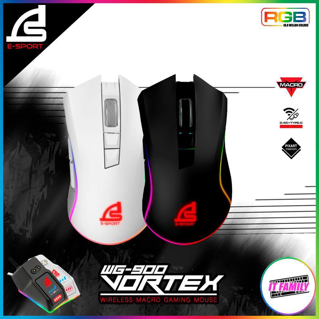 เมาส์เกมมิ่งไร้สาย SIGNO E-Sport WG-900 VORTEX Wireless Macro Gaming ...