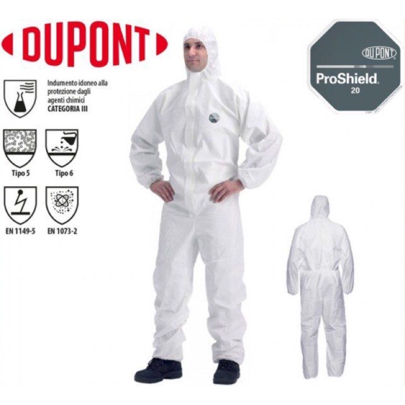 Dupont ProShield PPE size M พร้อมส่ง ออกใบกำกับภาษีได้ | Shopee Thailand