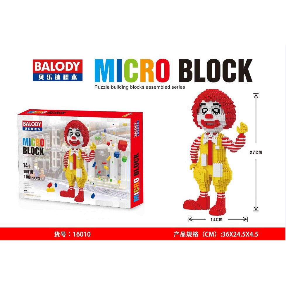 #16010 MICRO BLOCK BALODY NANO LEGO LOUIS MARIO BROTHERS | Shopee Thailand
