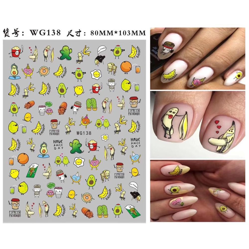 สติ๊กเกอร์ติดเล็บ Sticker ลายการ์ตูน หัวใจ ดอกไม้ ปาร์ตี้ ลอกแปะได้ ...