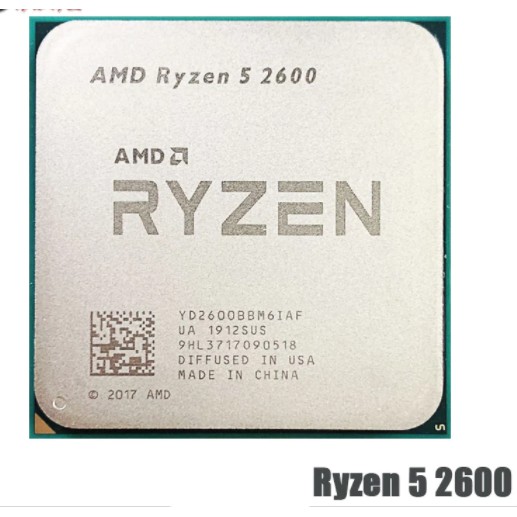 AMD Ryzen 5 2600 6C/12T 3.4GHz (Boost 3.9GHz) R5 2600 AM4 R5 2600 **CPU ...