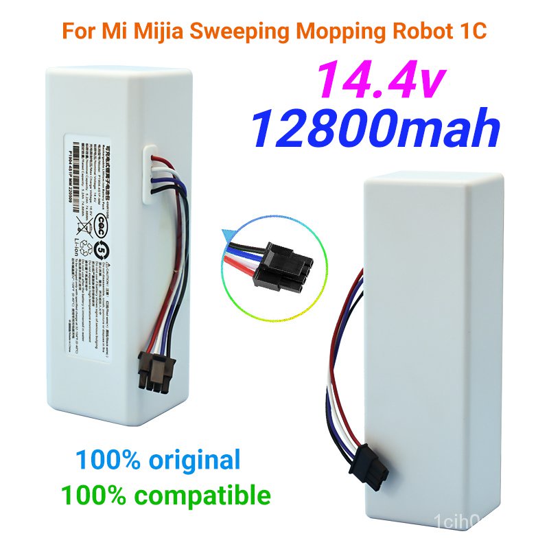 100% Original หุ่นยนต์แบตเตอรี่ 1C P1904-4S1P-MM สำหรับ Xiao mi mi jia ...