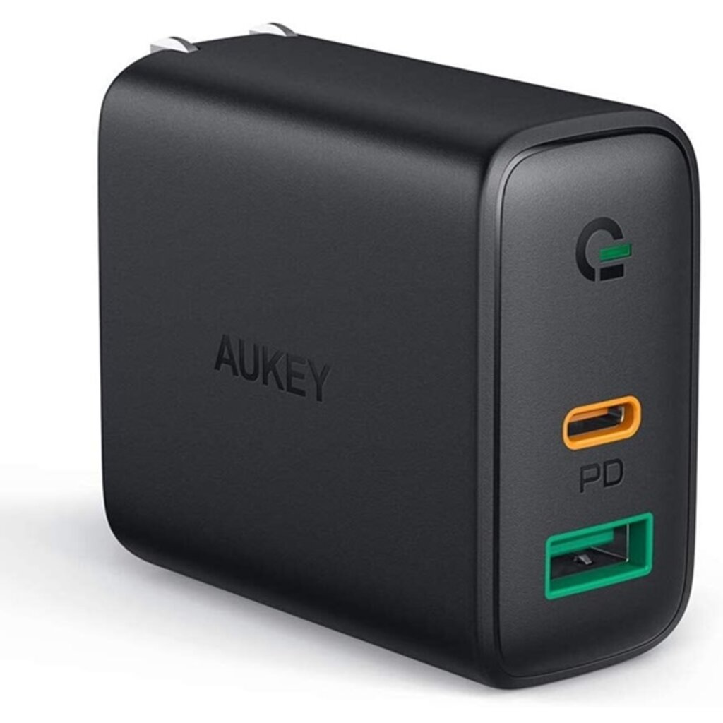 AUKEY หัวปลั๊กชาร์จเร็ว Dynamic USB-C Power Delivery 30W และ AiPower Fast Charge ช่อง รุ่น PA-D1 ...