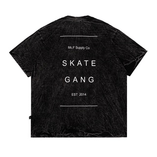 เสื้อยืดโอเวอร์ไซส์เสื้อยืด พิมพ์ลาย Mcf SKATE GANG WASHINGS-3XL ...