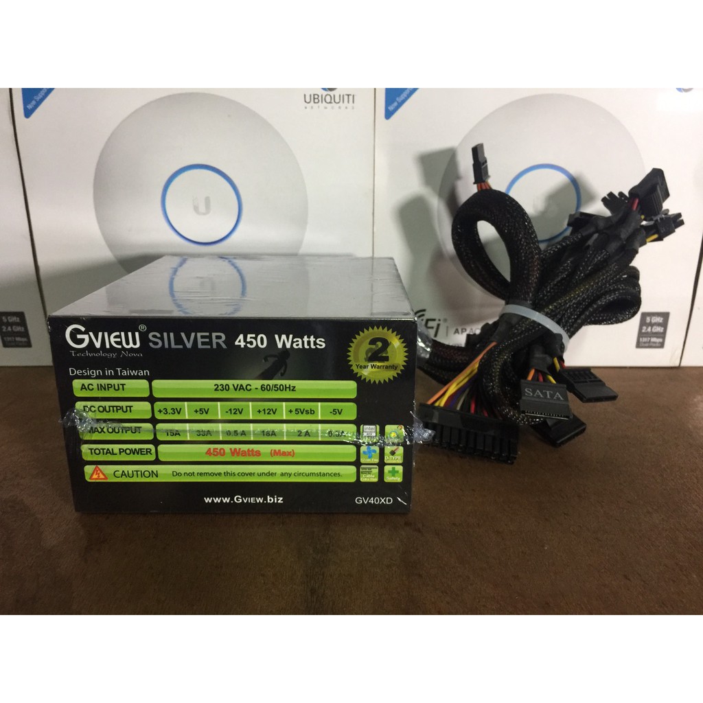 Power Supply เพาเวอร์ซัพพลาย 80plus 80+ GVIEW SILVER 450W สวยๆ (ส่งเร็ว) | Shopee Thailand