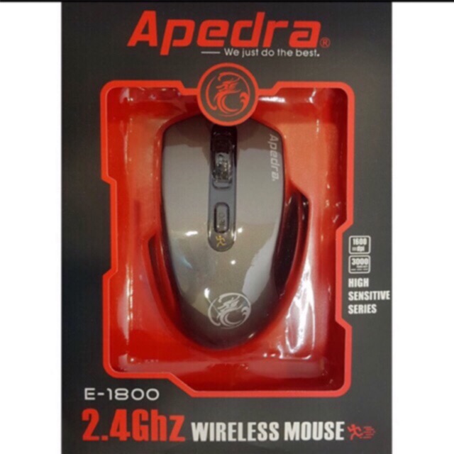 เมาส์ไร้สาย Apedra E-1800 Mouse Optical Wireless 2.4GHz Mouse Gaming ...