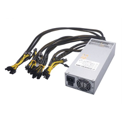 Power Supply PSU 2000W แบบเงียบ รองรับเมนบอดขุด BTC-ETH 6-8 GPU สินค้า ...