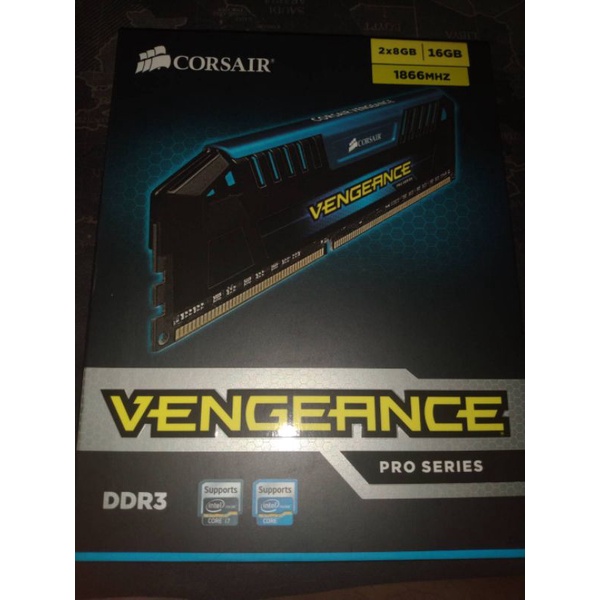 แรม RAM แรม CORSAIR Vengeance Pro DDR3 16GB 1866 (8GBx2) Blue | Shopee ...