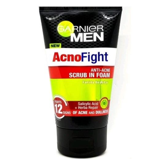 GARNIER MEN ACNOFIGHT ANTI-ACNE SCRUB IN FOAM 100 ml ปกติ 129 พิเศษ ...