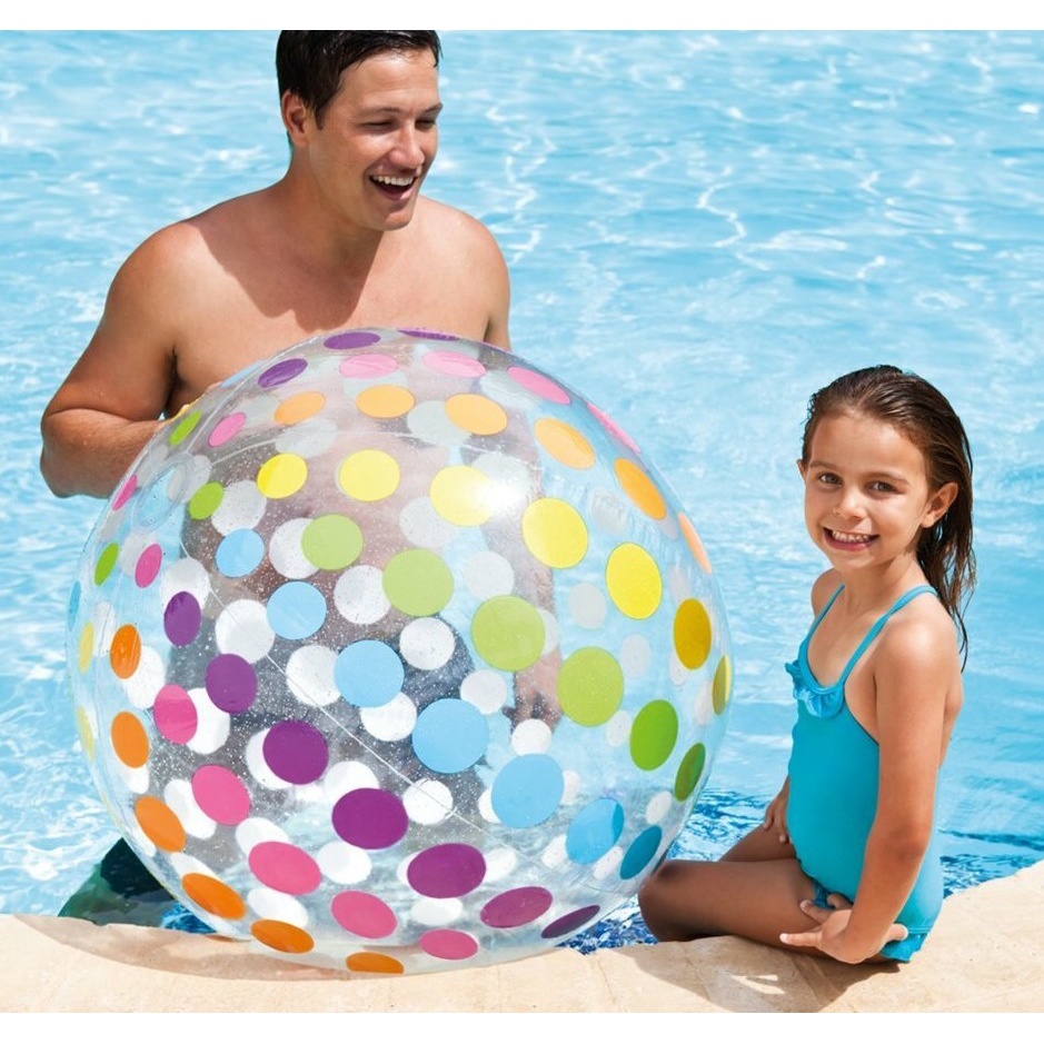 Intex 59065 ลูกบอลชายหาด ลายจุด ขนาดใหญ่ เส้นผ่าศูนย์กลาง 107 ซม. ...