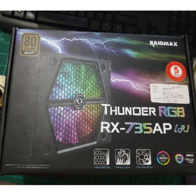 RAIDMAX PSU RX-735AP(R) THUNDER RGB 80+Bronze | Shopee Thailand