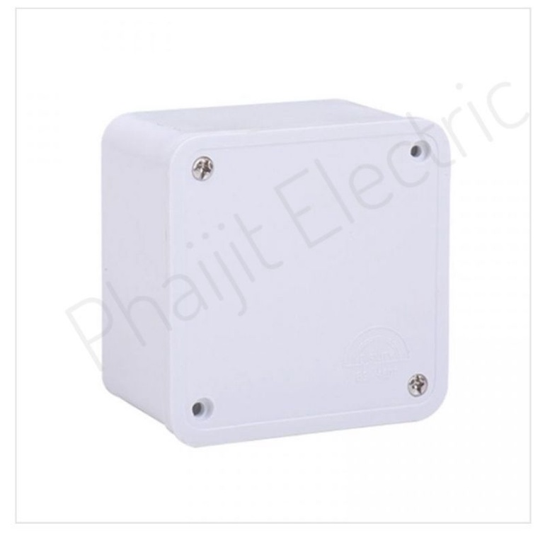 Haco ER442กล่องพักสาย 4″x4″x2″ (102x102x51มม กล่องพักสาย ชนิดกันฝุ่นและ ...