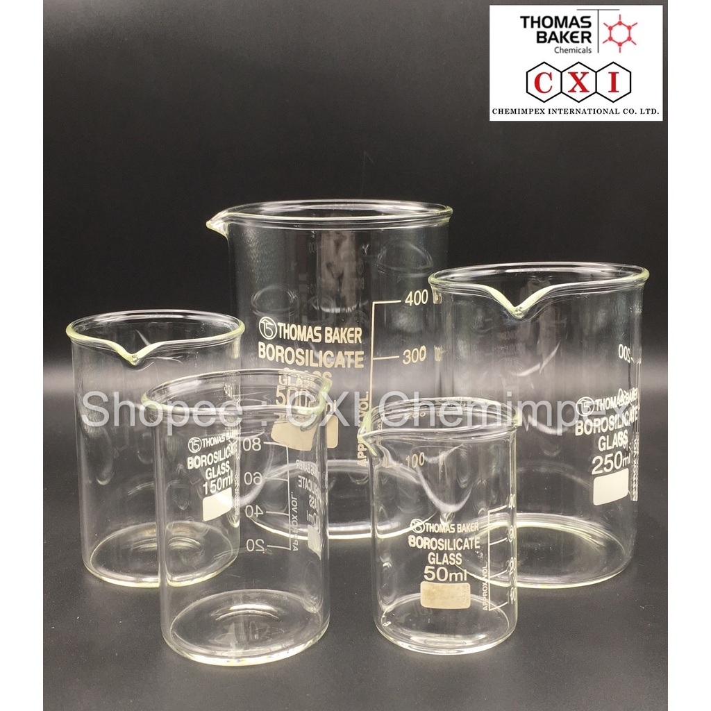 Glass Beaker Low Form Graduated with Spout (Borosilicate) | Shopee Thailand
