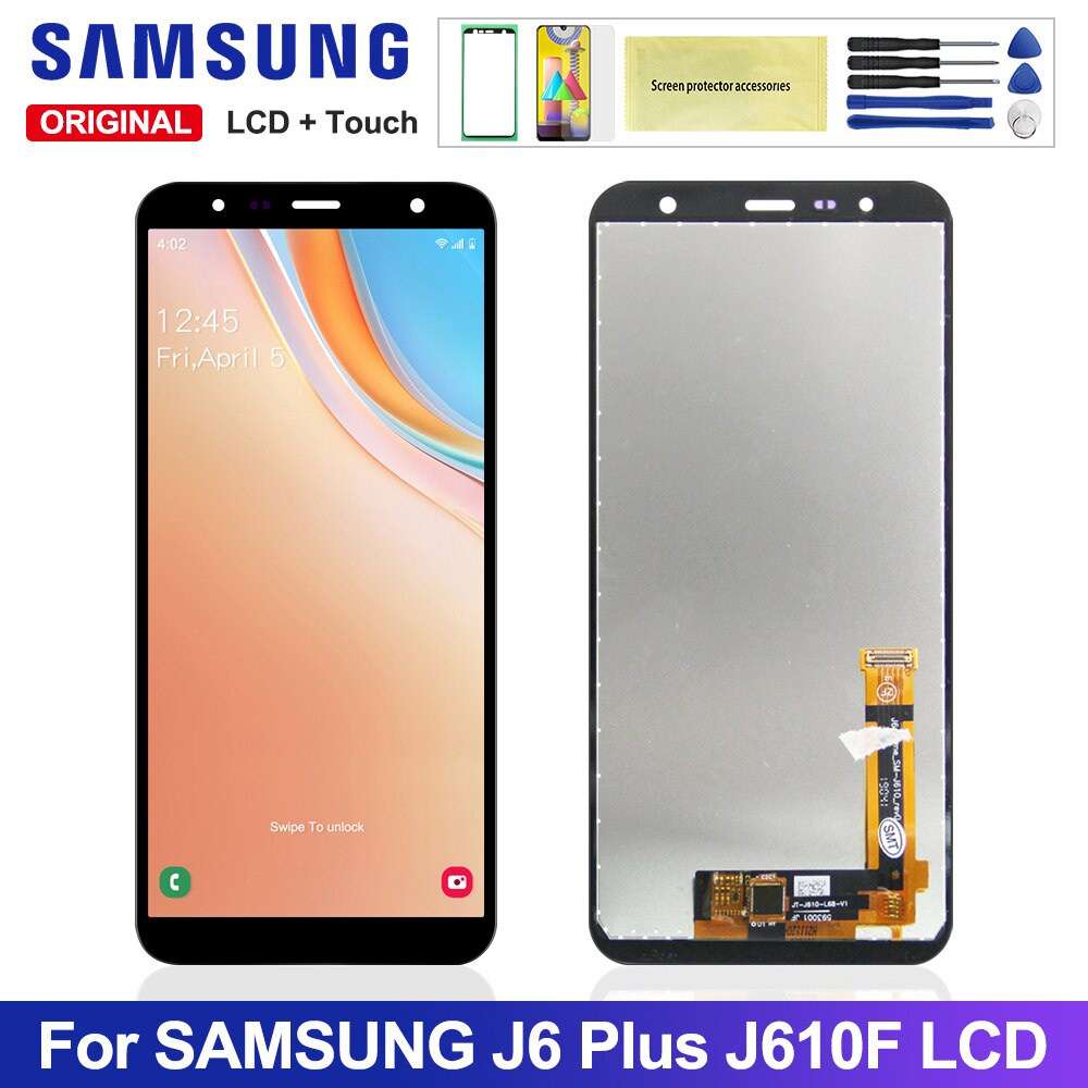 หน้าจอสัมผัสดิจิทัล Lcd สําหรับ Samsung Galaxy J4+ J415F DS J415FN DS ...