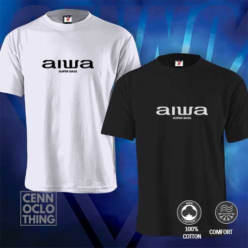 เสื้อยืด AIWA SUPERBASS WALKMAN สไตล์เรโทร | Shopee Thailand