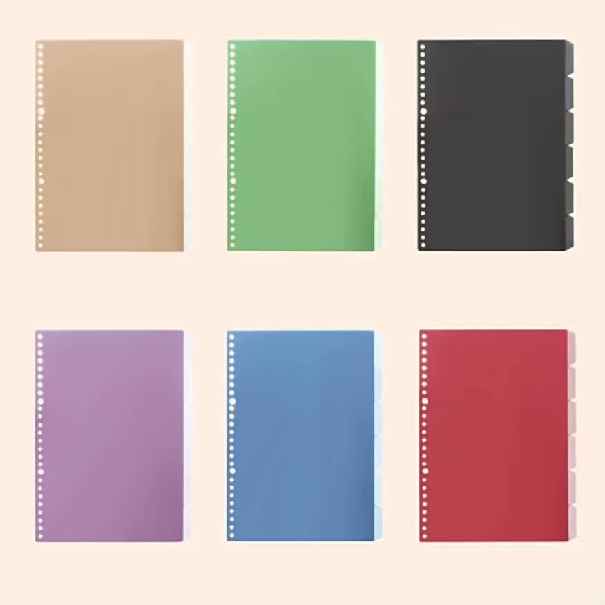 แผ่นขั้นใส Parting Sheet 6แผ่น/แพ็ค มี 7 สี สมุด, สมุดโน๊ต, เครื่อง ...