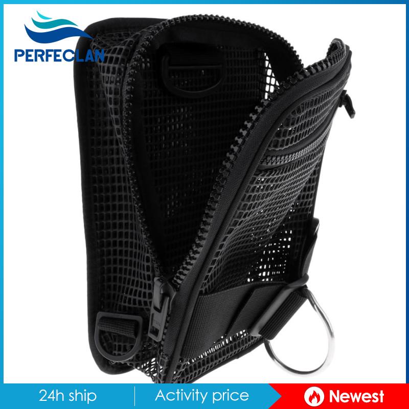 Large Scuba Diving Mesh Gear Bag Pocket for Dive Reel Spool SMB Hook ...