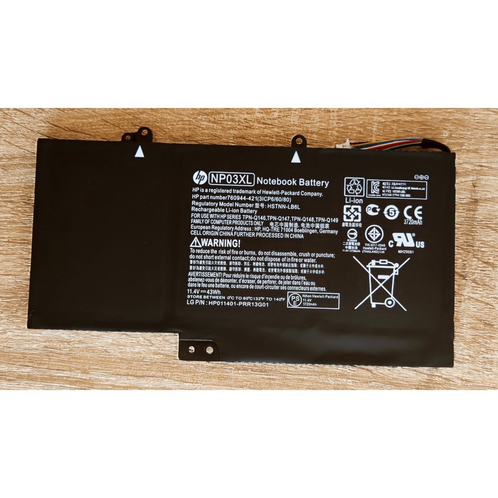 แบตเตอรี่ For HP NP03XL for HP Pavilion 13 X360 13-A010DX 13-A110DX 13 ...