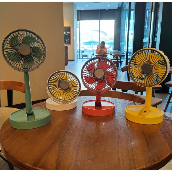 (สินค้าพร้อมส่ง) พัดลมตั้งโต๊ะแบบชาร์จได้ รุ่นใหม่ สีทรูโทน (SP- 25908) | Shopee Thailand
