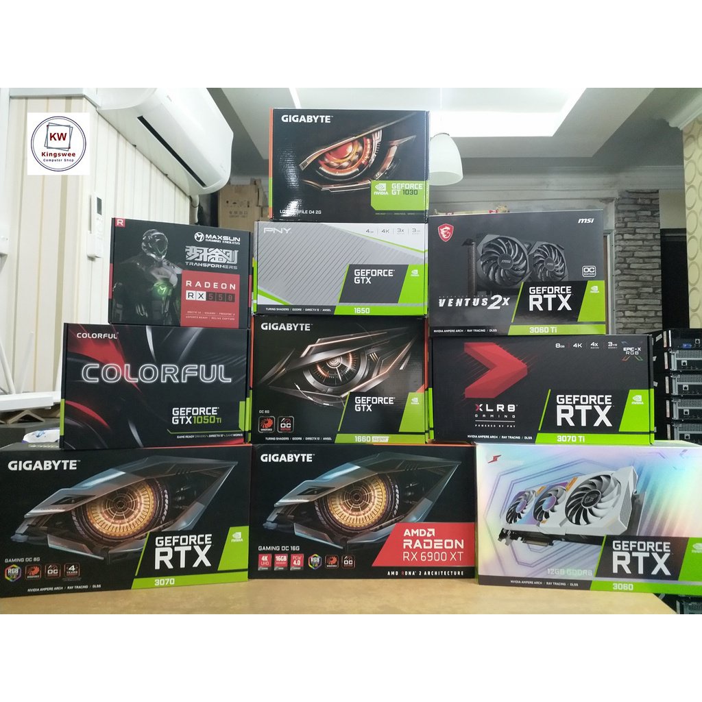 （การจัดส่งที่รวดเร็ว）GTX 1050TI RTX 3050 RTX 3070 RTX 3080 RX 6500XT RX ...