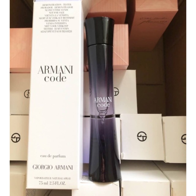 Giorgio Armani Code For women EDP 75 ml. กล่องเทสเตอร์/กล่องซีล (เช็คสต้อคทางแชทก่อนทำรายการนะคะ ...