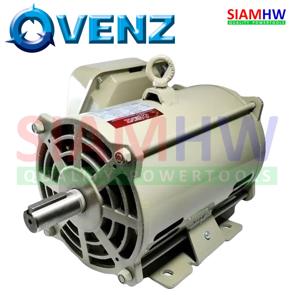 VENZ มอเตอร์ ไฟฟ้า 3แรงม้า 3HP 1เฟส 2สาย 220V SC-RS 3 HP 4Pole 1450RPM แกนø28mm ทองแดงแท้ 100% ...