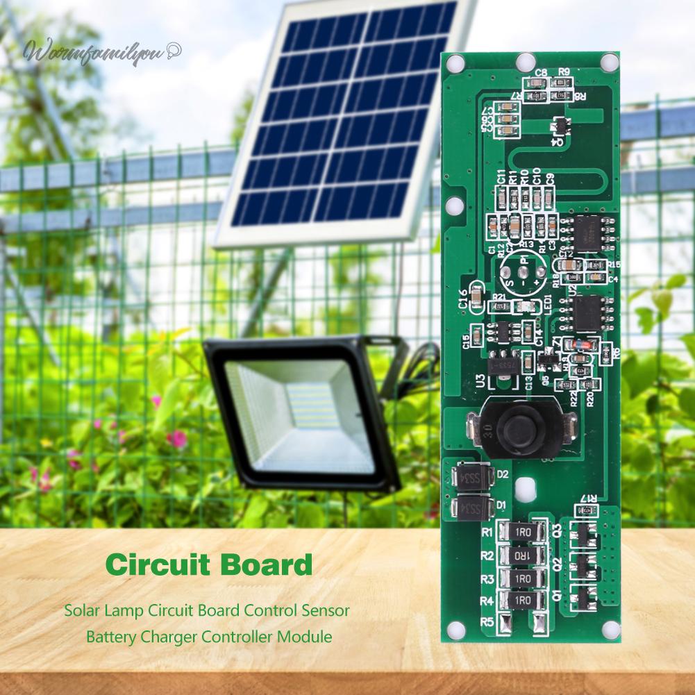 Warm-Solar Lamp Circuit Board Control Sensor Battery Charger Controller ...