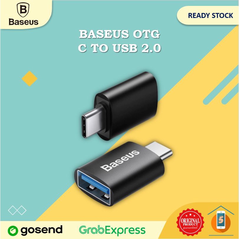 Baseus Android OTG Type C ปลั๊กแปลงชายเป็น USB หญิง 4.0 | Shopee Thailand