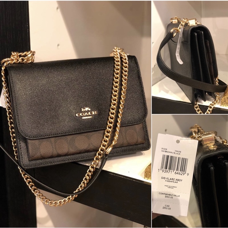 COACH KLARE CROSSBODY IN SIGNATURE CANVAS (COACH 90635)/มีหลายสี ...