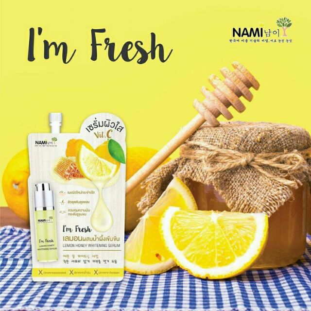 Nami Lemon Honey Whitening Serum 7g | Shopee Thailand