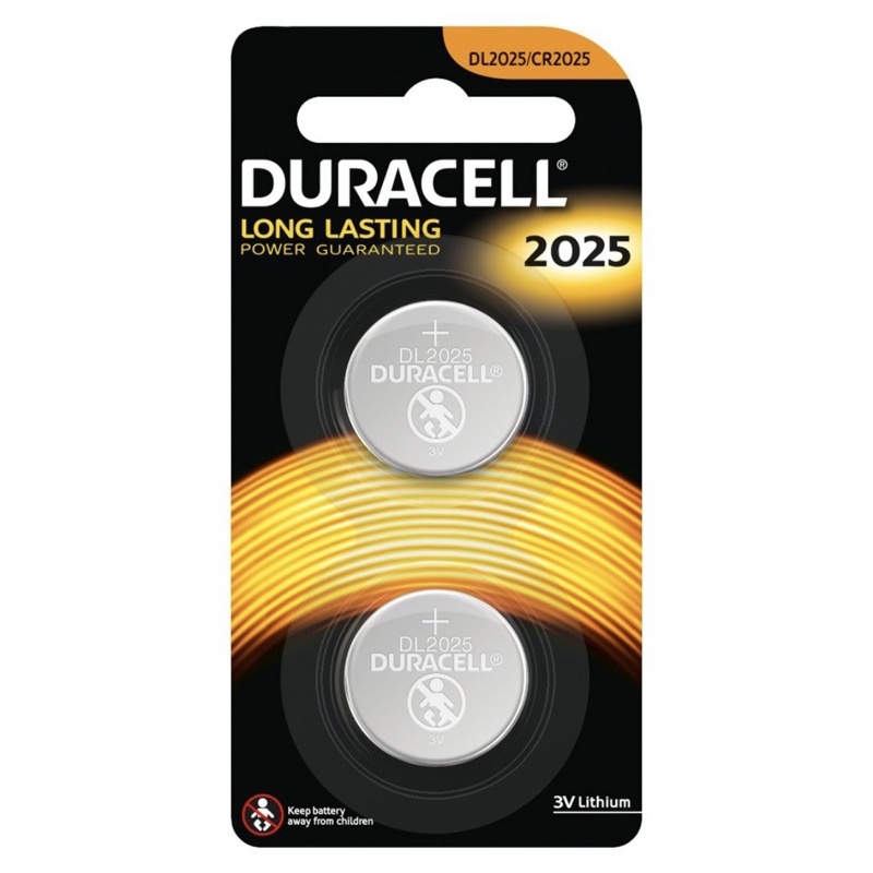 Duracell CR2025/DL2025 3V Lithium(แพค2ก้อน) | Shopee Thailand