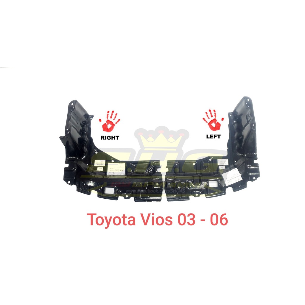 พลาสติกใต้เครื่อง Vios 2003 - 2006 Toyota แท้ | Shopee Thailand