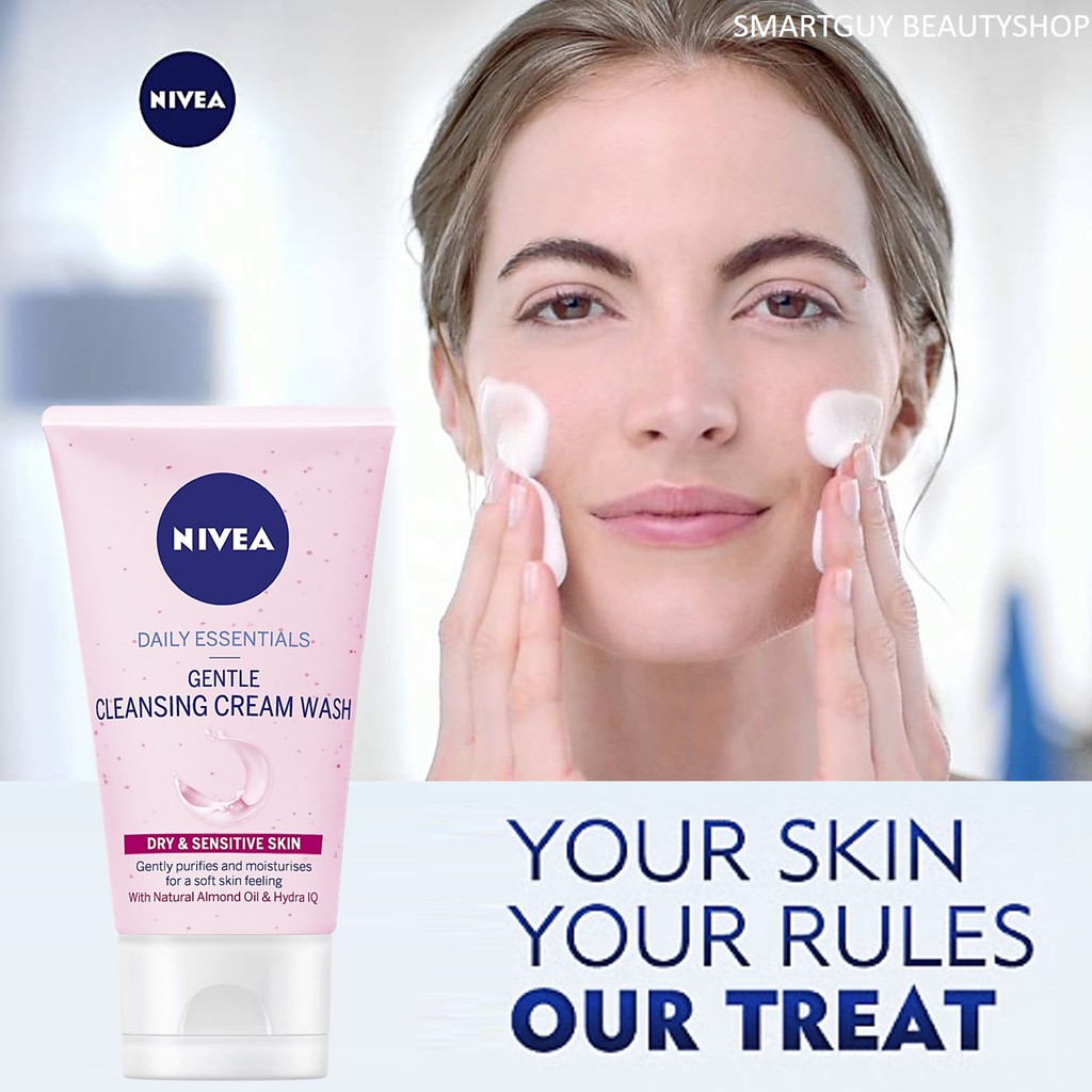 NIVEA DAILY ESSENTIALS GENTLE CLEANSING CREAM WASH 150ml ผลิตภัณฑ์ทำ ...