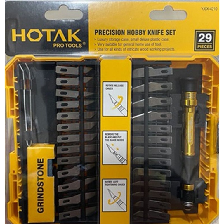 HOTAK Hobby Knife SET เครื่องมือแกะสลัก งานไม้ งานแข็ง ชุดมีดแกะ เซาะ ...