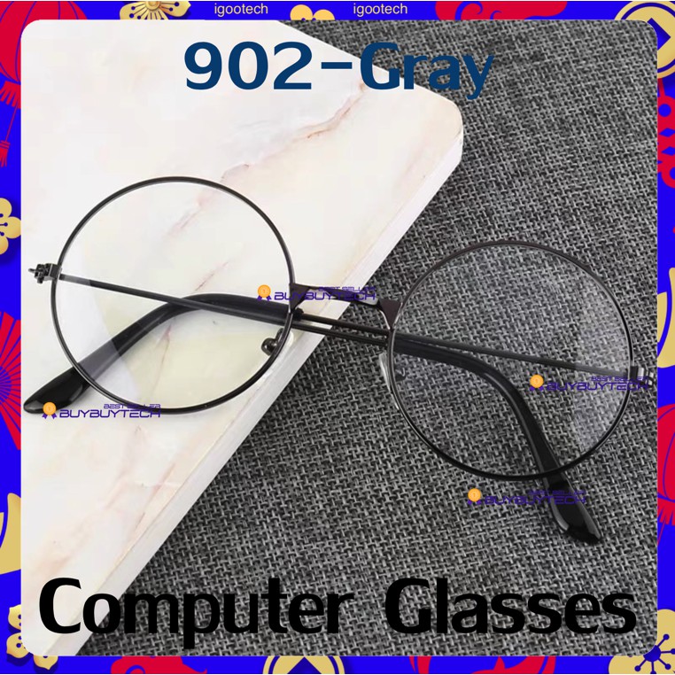 igootech Computer glasses แว่นตากรองแสง แว่นกรองแสง ทรงกลม งานพรีเมี่ยม (กรองแสงคอม กรองแสงมือ ...