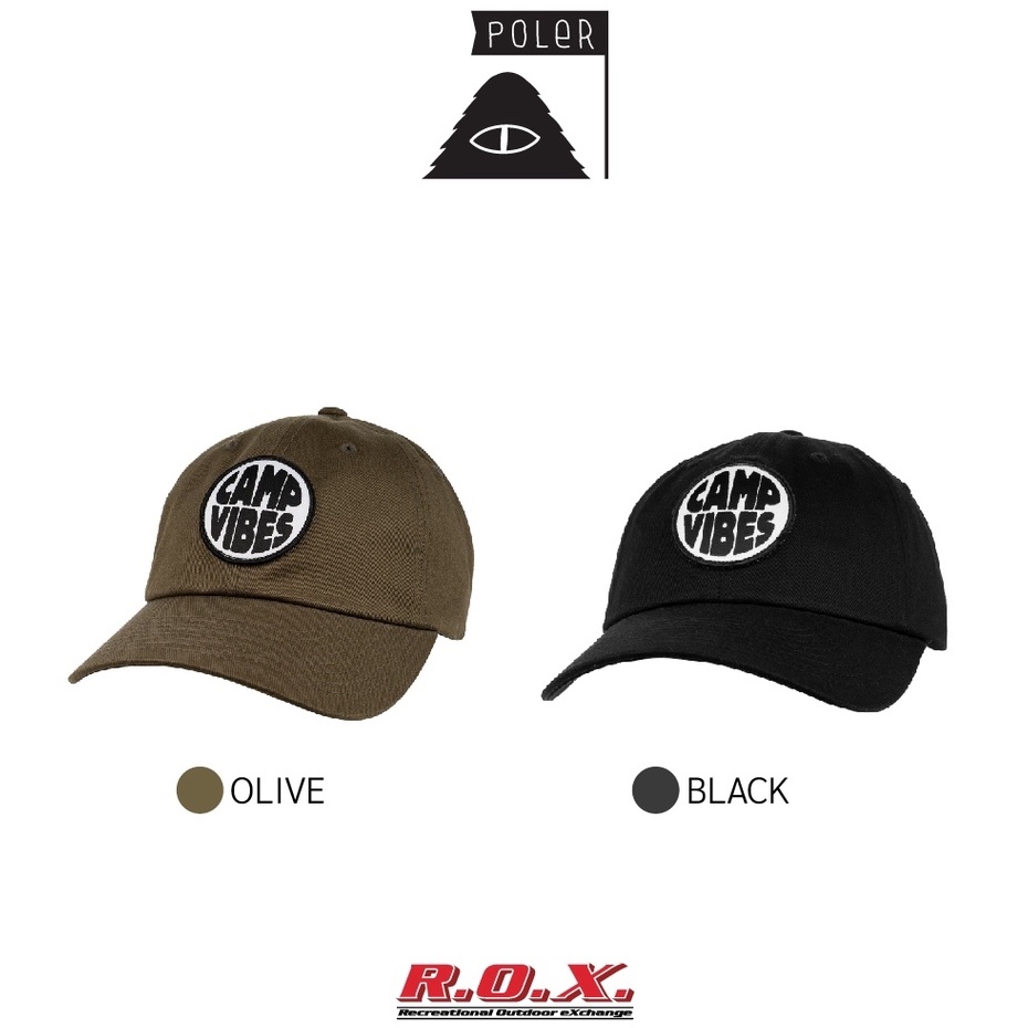 POLER CAMP VIBES PATCH DAD HAT หมวกแก๊ป | Shopee Thailand