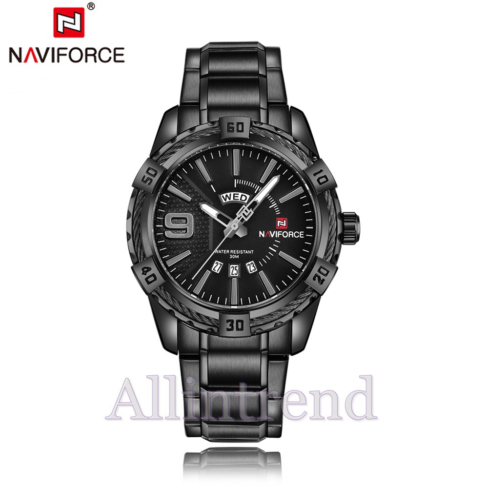นาฬิกา Naviforce รุ่น NF9117M สีดำ ของแท้ รับประกันศูนย์ 1 ปี ส่งพร้อม ...