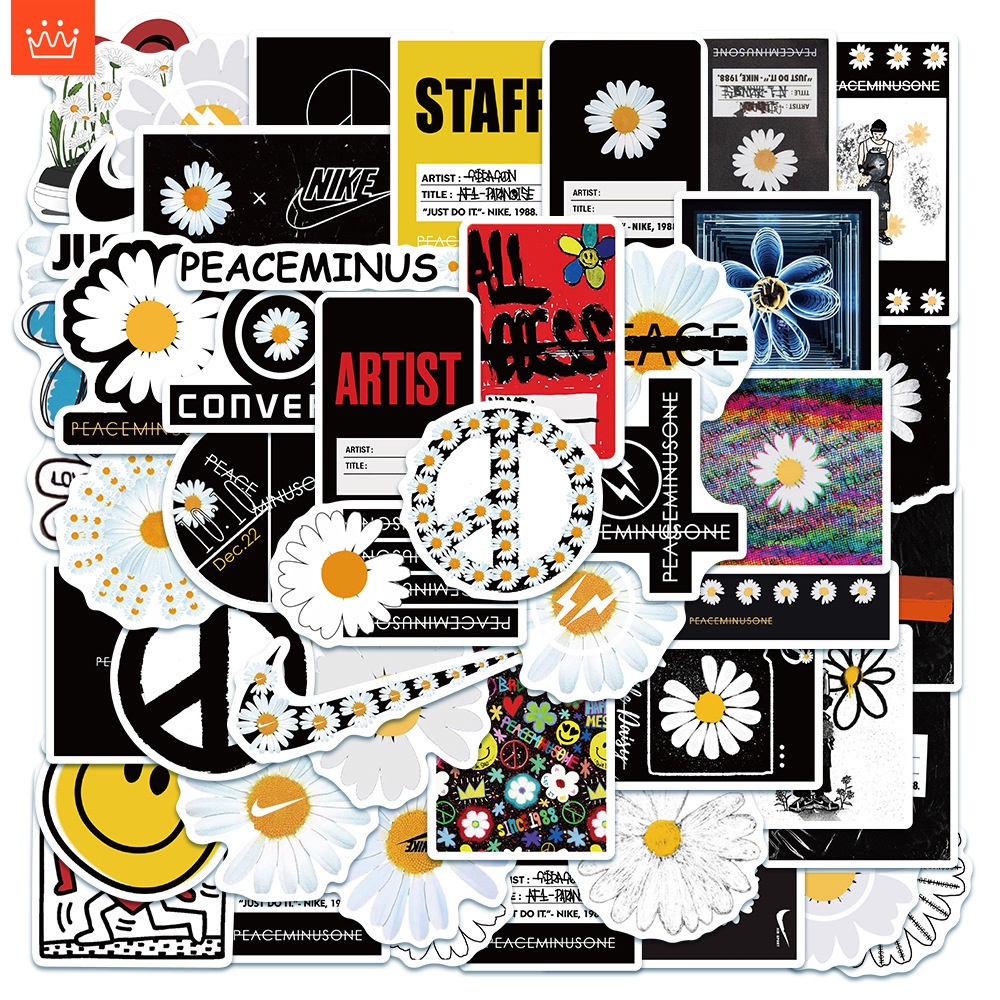 J· สติ๊กเกอร์ GD G-Dragon Peaceminusone Daisy ชุดสติ๊กเกอร์กันน้ำแนว ...