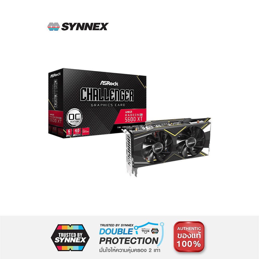 ASROCK Radeon RX 5600 XT Challenger D 6G OC (RX5600XT-CLD-6GO) | Shopee ...