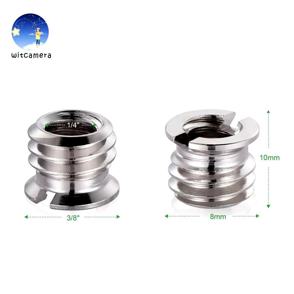 Professional Convert Screw Adapter 1/4inch to 3/8inch Tripod Screw ...