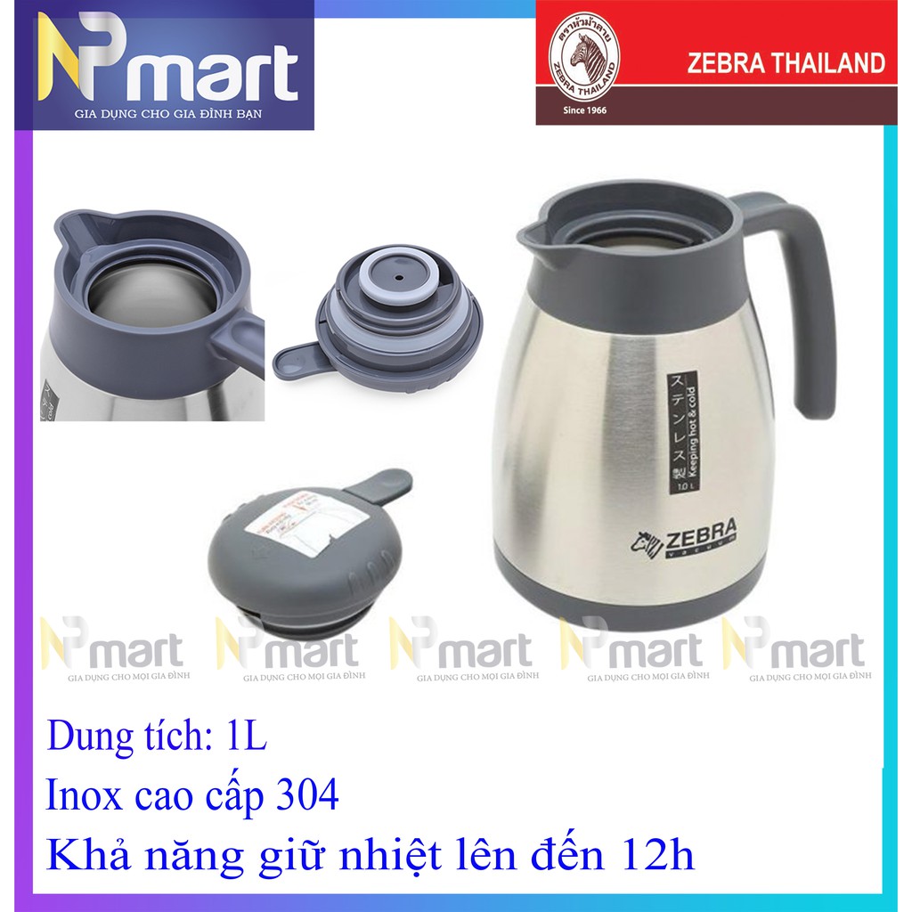 Thailand premium Zebra Smart II Thermos Bottle 1L - 112964 | Shopee ...