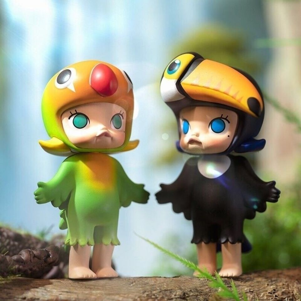 ของแท้POPMART Molly Bird Series ยืนยันตุ๊กตาเครื่องประดับรูปของขวัญ ...