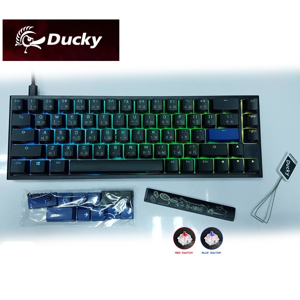 Ducky One2 SF RGB (Th/En) แถมฟรี ปุ่ม Spacebar ปีนักษัตร แบบปุ่ม และ ...