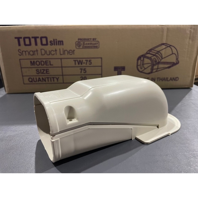 หัวกะโหลก ฝาครอบผนัง รางครอบท่อแอร์ TOTO slim TW-75 | Shopee Thailand