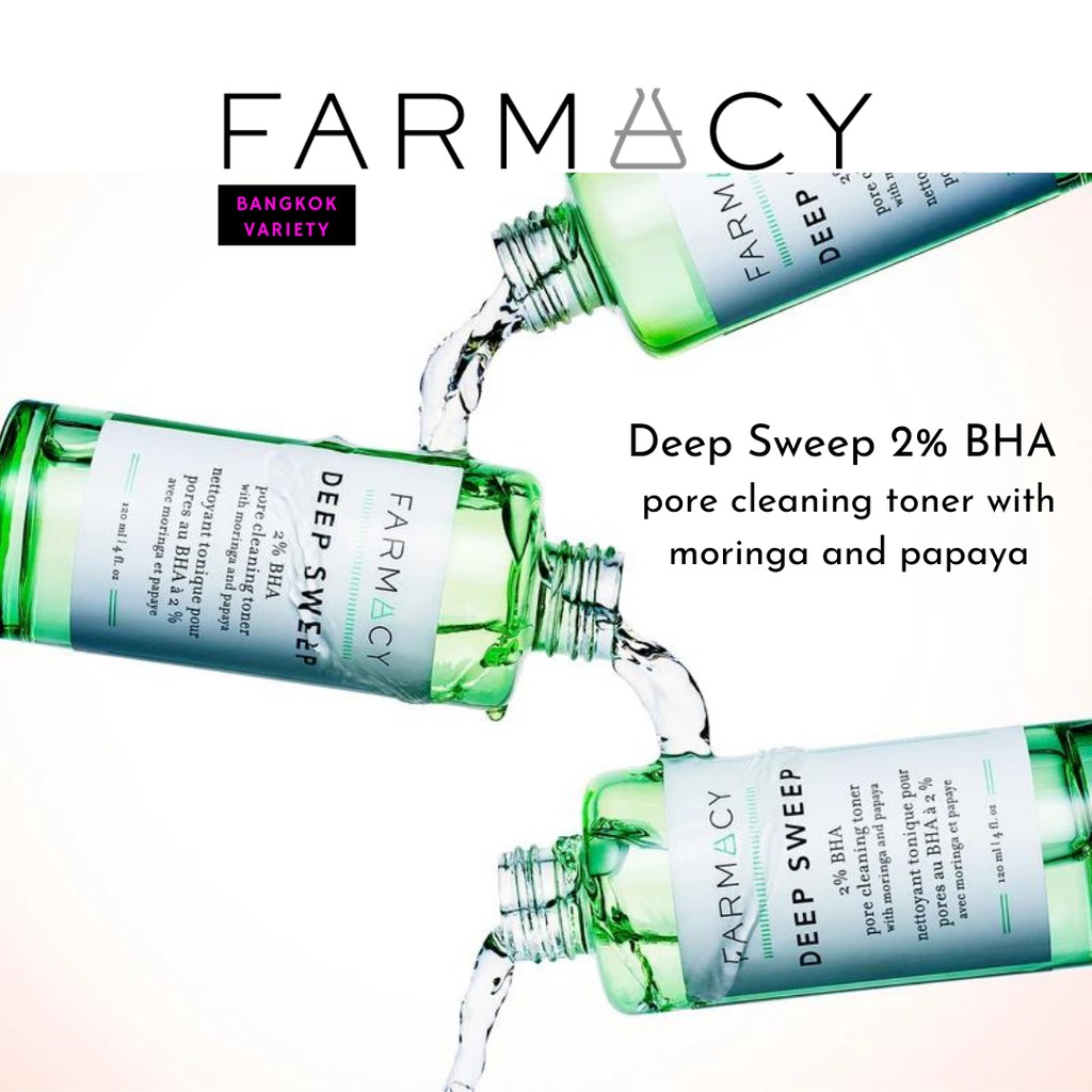 pre order FARMACY DEEP SWEEP 2% BHA pore cleaning toner with moringa ...