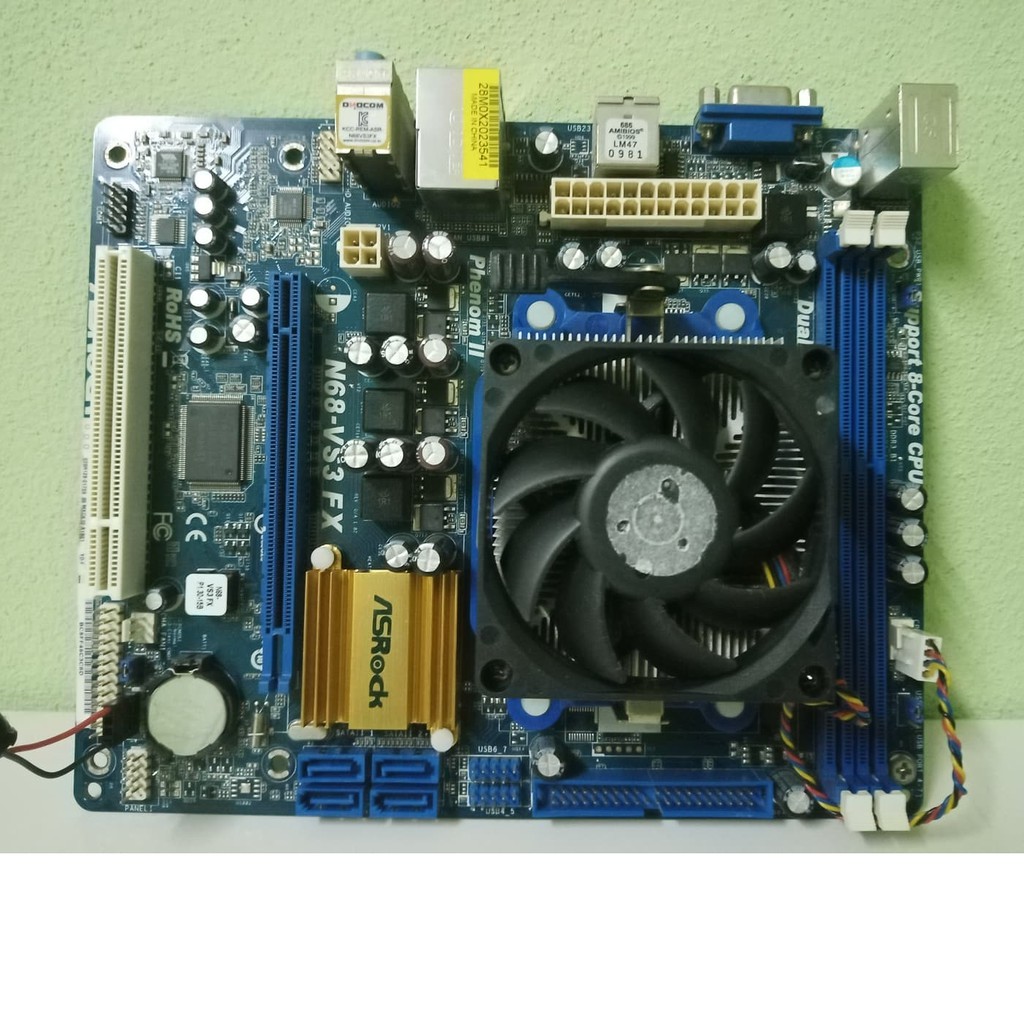 เมนบอร์ด N68-VGS3 FX AM3 + CPU Athlon II X2 270 3.4 Ghz. 2C 2T | Shopee ...