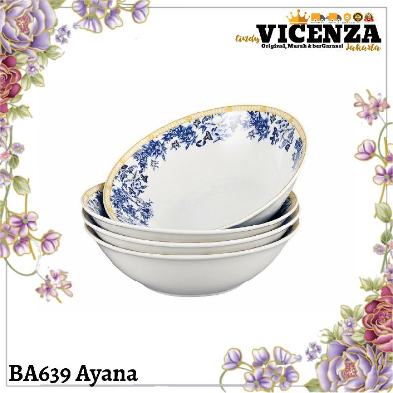 Vicenza ชามใส่เส้นก๋วยเตี๋ยวขนาด 7 นิ้ว 1/2 Dozen B639 | Shopee Thailand