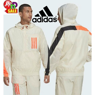 Adidas - ใหม่ เสื้อแจ็คเก็ตมีฮู้ดกันลม พับเก็บได้ น้ำหนักเบา ADIDAS ...