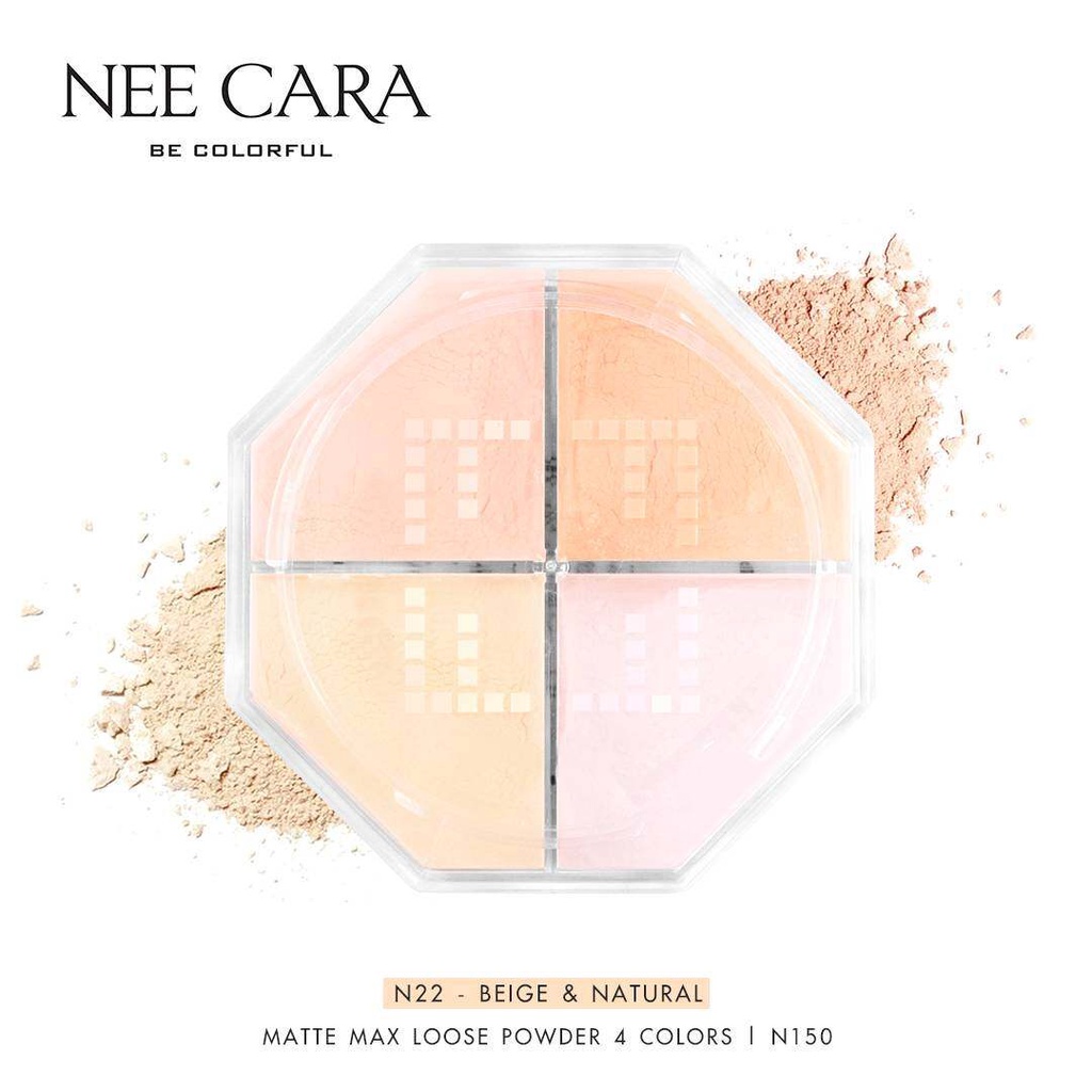 แป้งฝุ่นเนื้อบางเบา NEE CARA MATTE MAX LOOSE POWDER N150 สบายผิว เพิ่ม ...